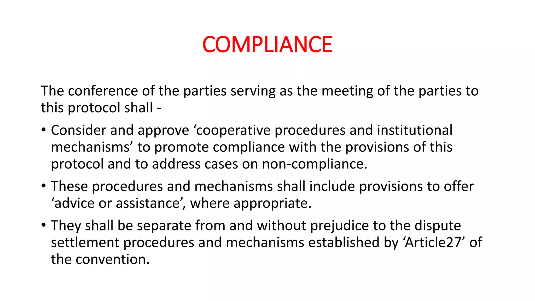 The Cartagena Protocol on Biosafety | PPTX