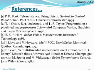 My seminar ppt SPACE MOUSE | PPTX