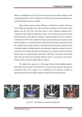 Transonic Combustion Seminar Report | PDF