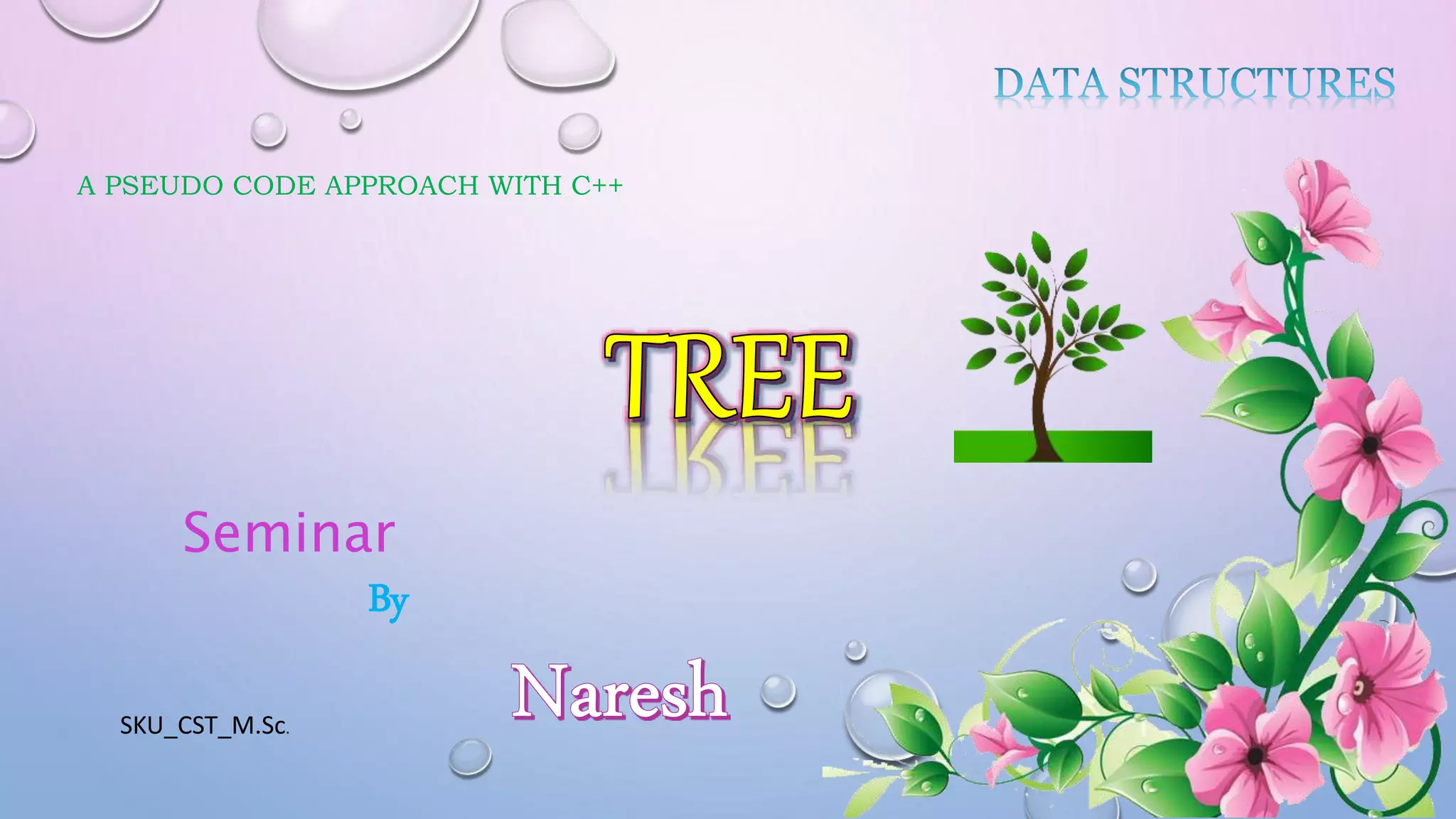 Tree In Data Structures Pptx Programming Languages Computing