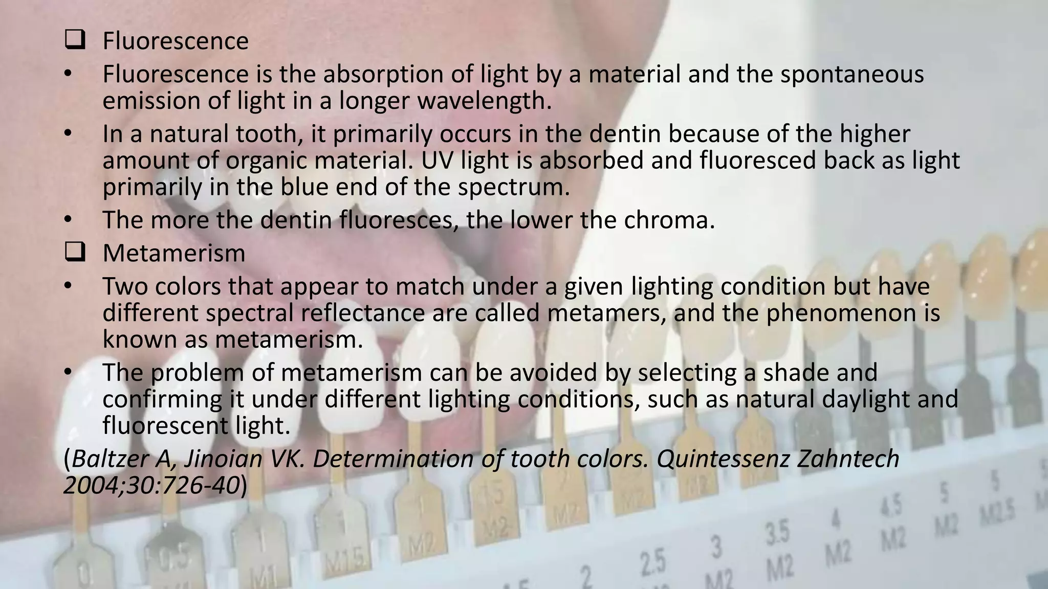 Shade selection in FPD | PPTX