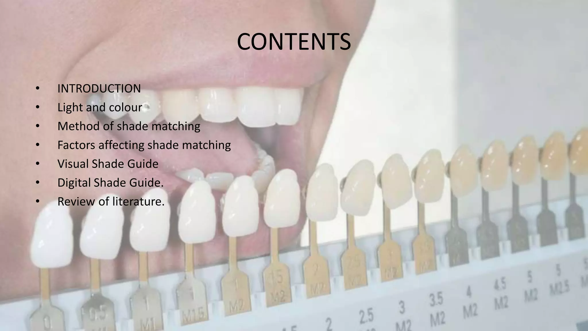 Shade selection in FPD | PPTX