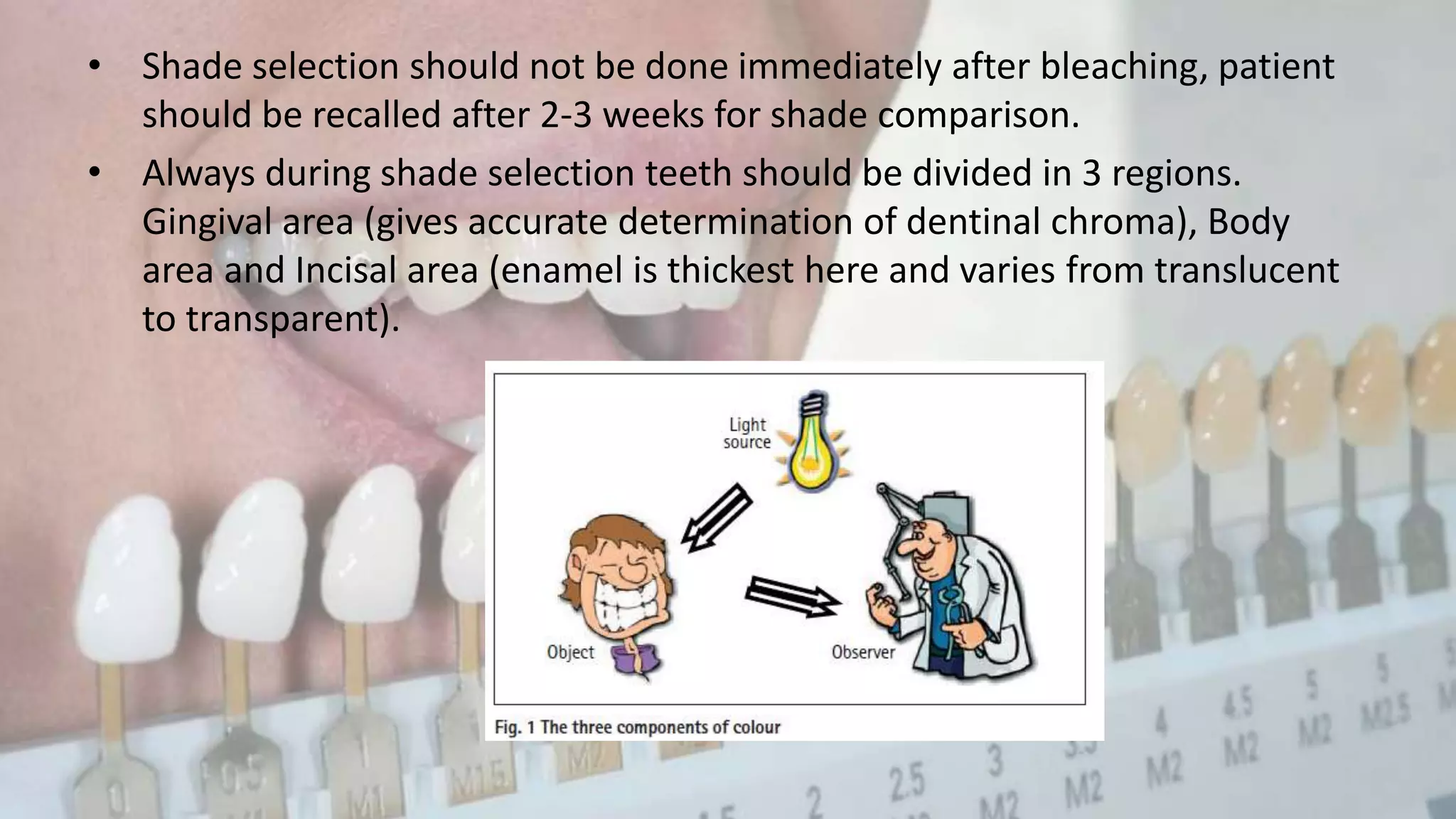 Shade selection in FPD | PPTX