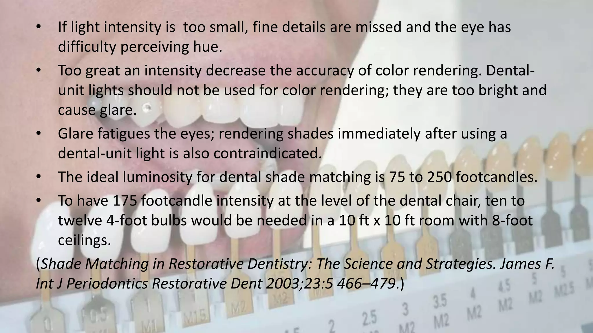 Shade selection in FPD | PPTX