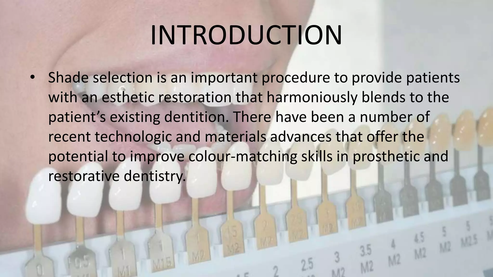 Shade selection in FPD | PPTX