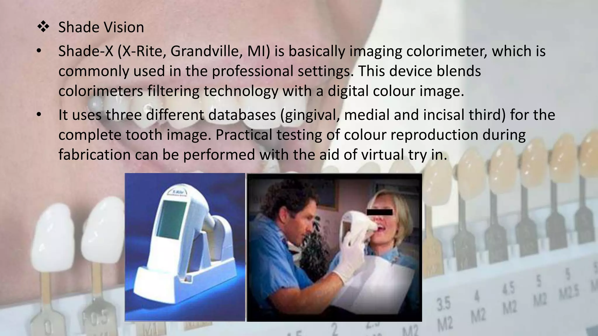 Shade selection in FPD | PPTX