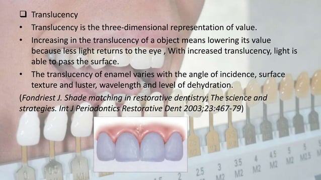 Shade selection in FPD | PPTX