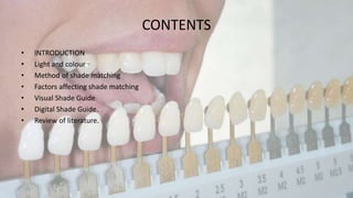 Shade selection in FPD | PPTX