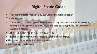 Shade selection in FPD | PPTX