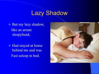 myshadow.ppt class 4 ncert marigold textbook | PPT