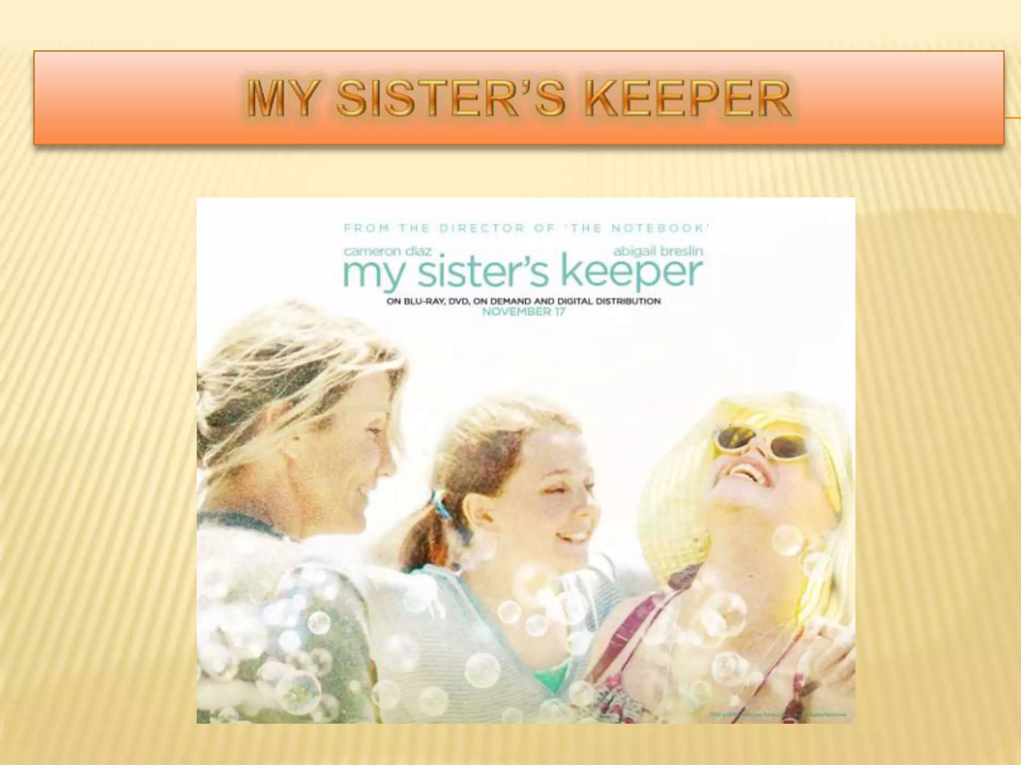 My sisters keeper | PPT
