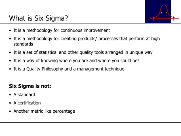 Basic Six Sigma Presentation | PPT | Business | Business and Finance