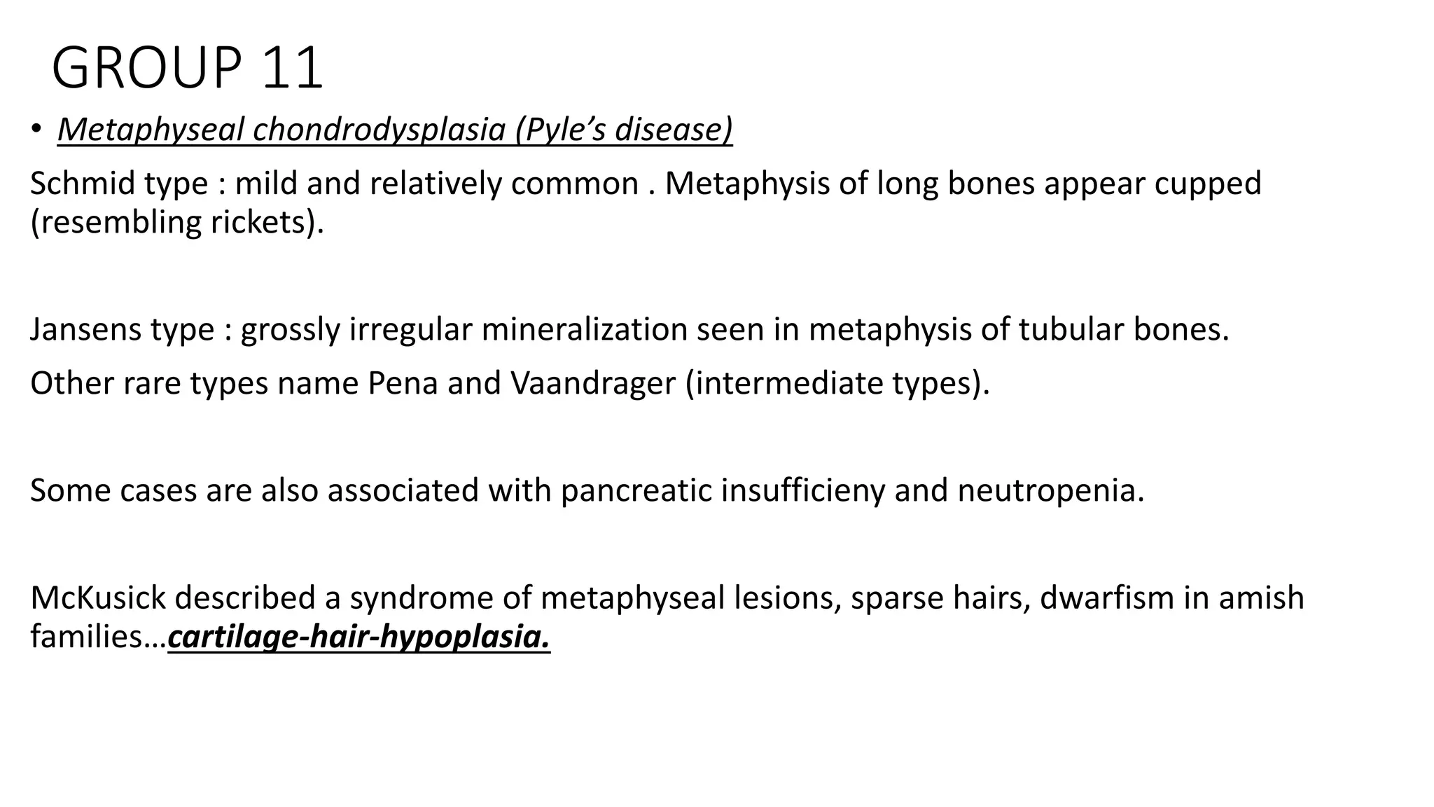 skeletal dysplasia ppt | PPTX
