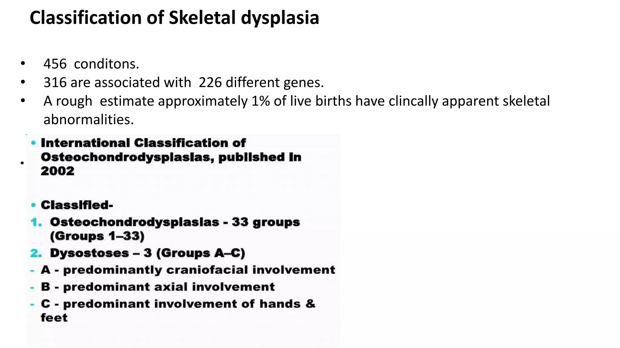 skeletal dysplasia ppt | PPTX