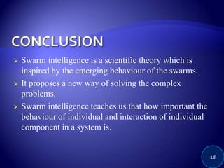 Swarm Intelligence | PPTX