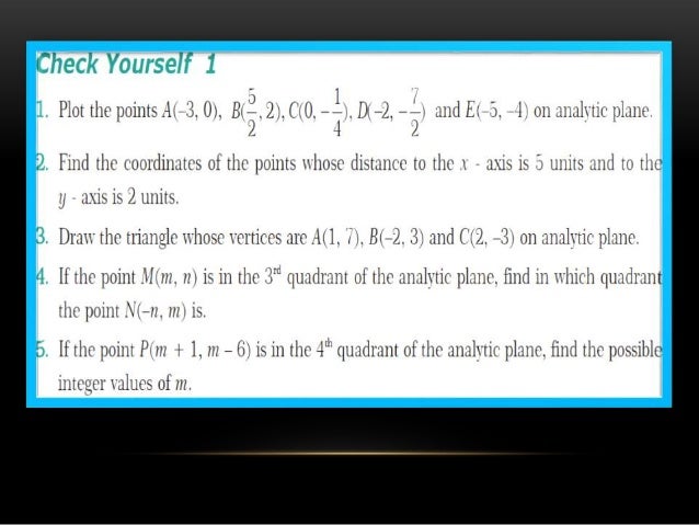 Analytical geometry Grade 10