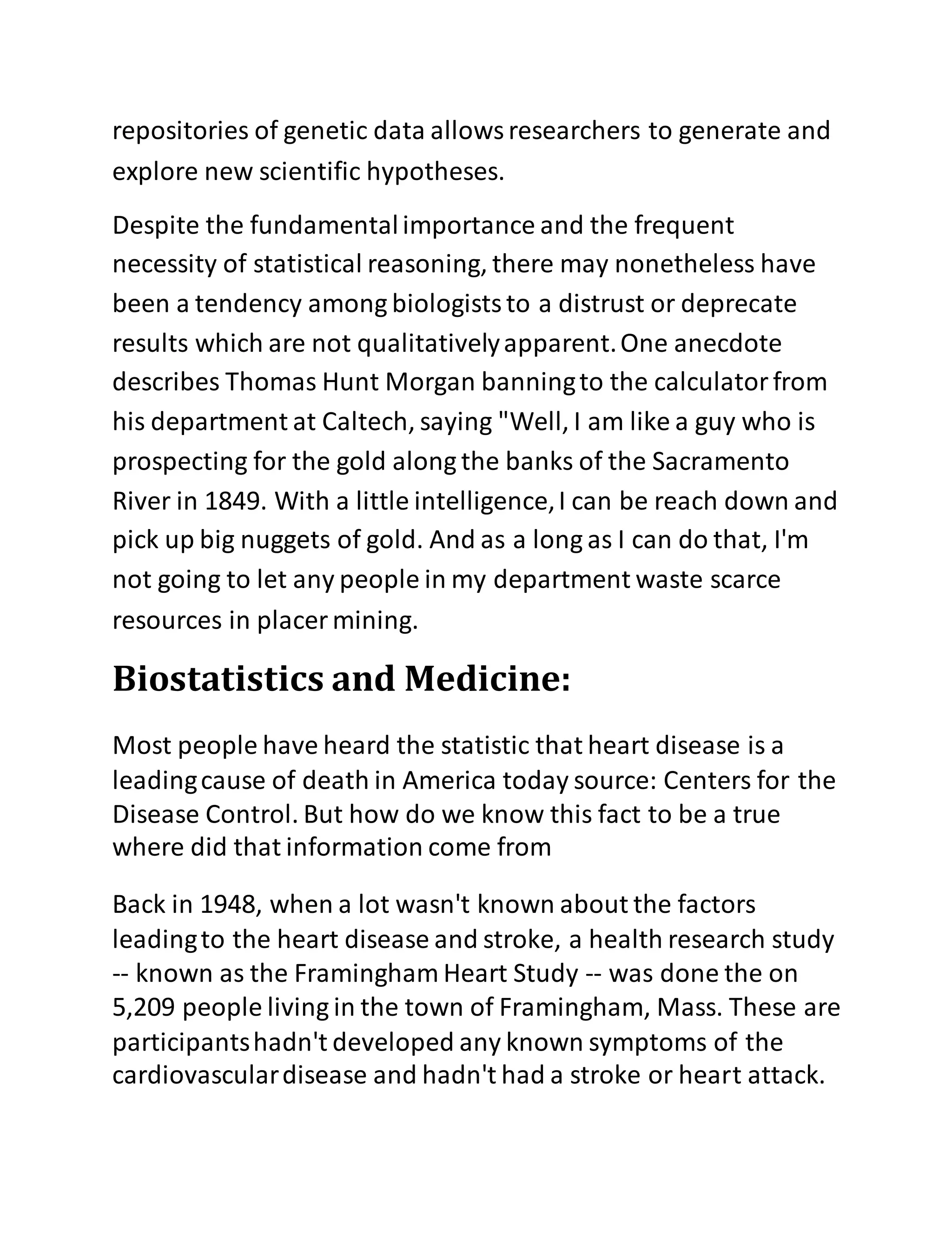 BIOSTATISTICS AND GENITICS | DOCX | Heart and Cardiovascular Diseases ...