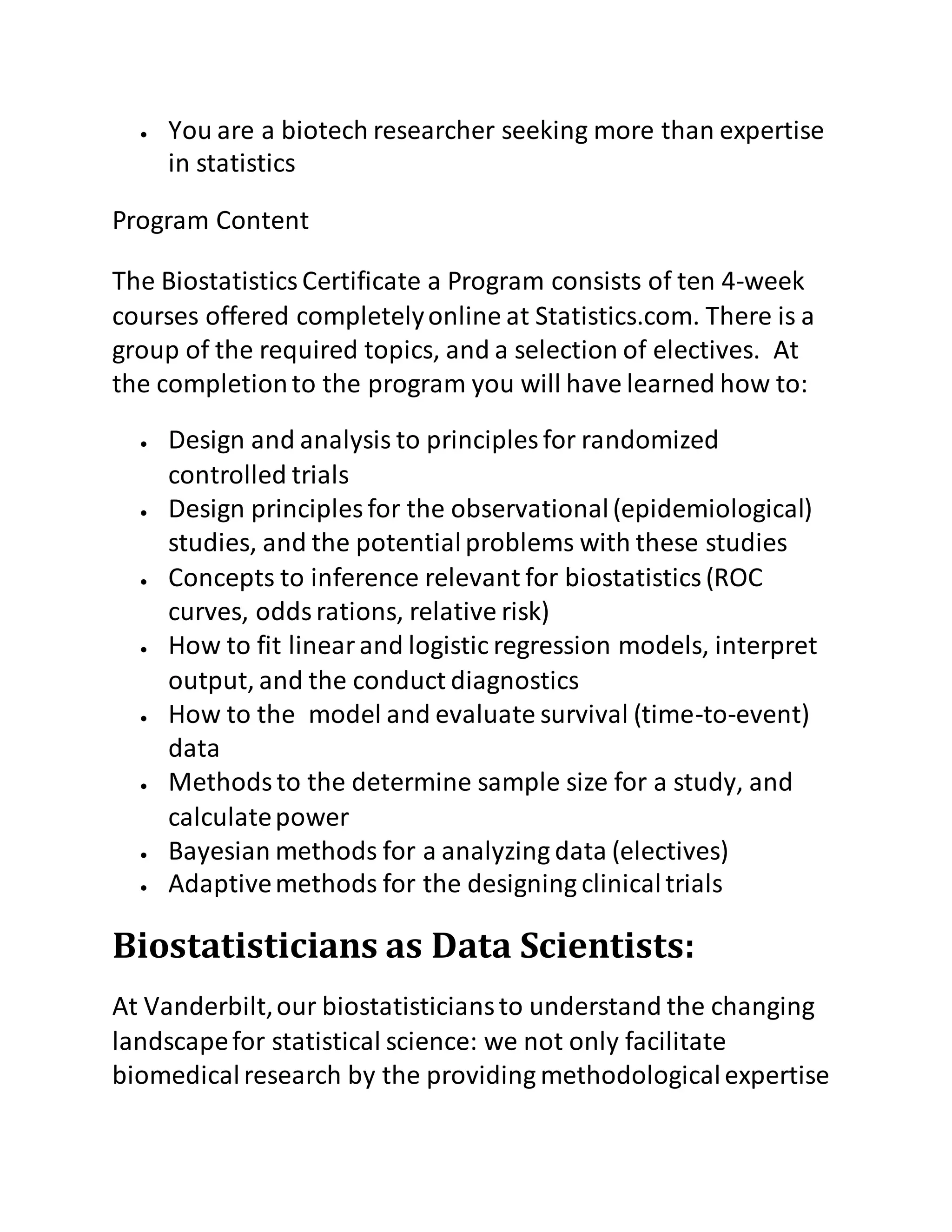 BIOSTATISTICS AND GENITICS | DOCX