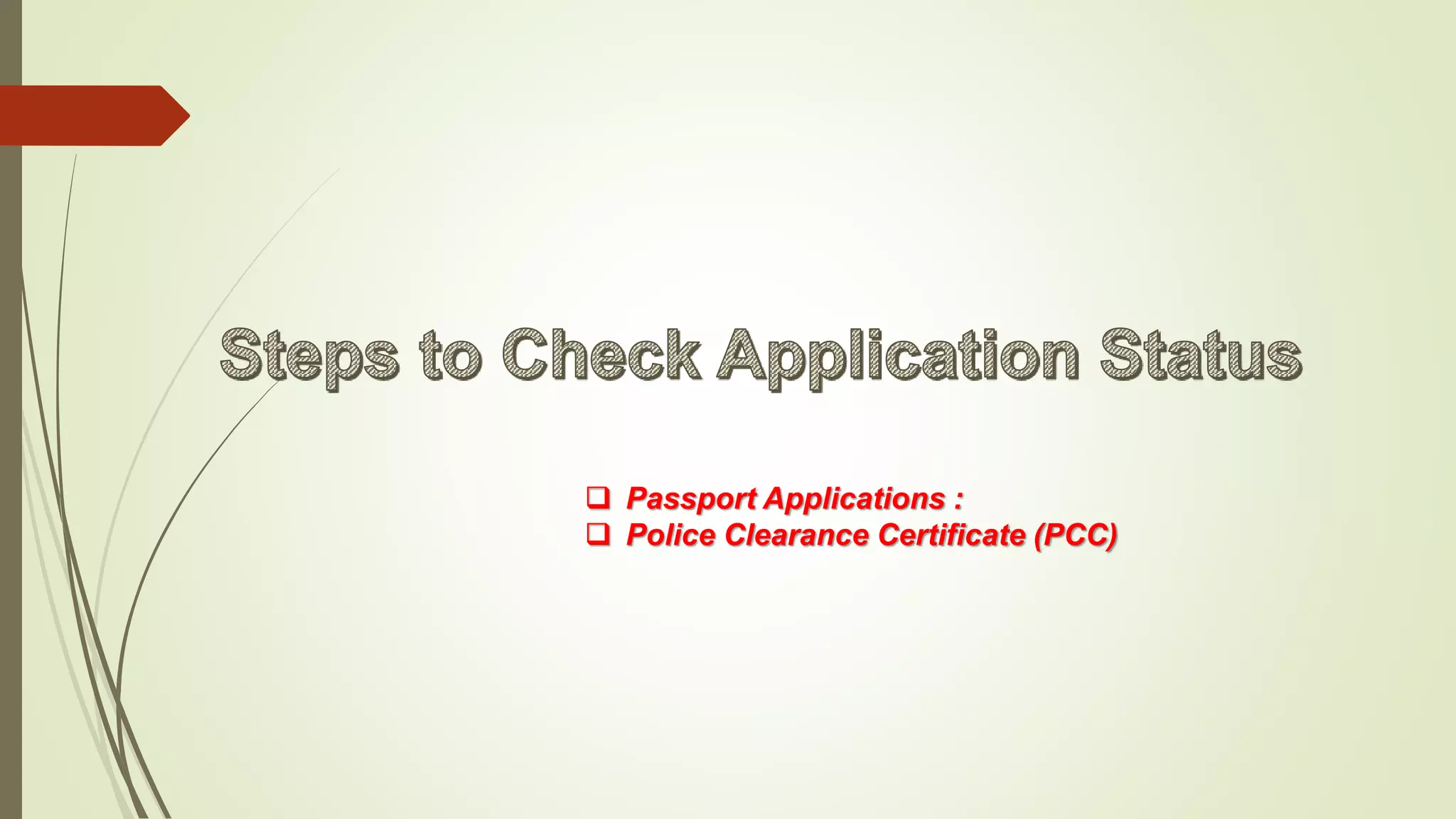 Steps For Apply a Fresh Passport in India | PPTX