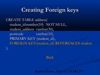 Database Keys / Referential Integrity / Propagation Constraint / Entity Integrity | PPT