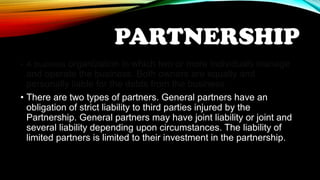 Forms of Ownership | PPTX