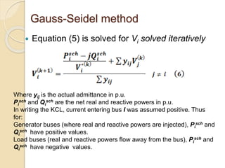 Gauss Siedel method of Load Flow | PPTX