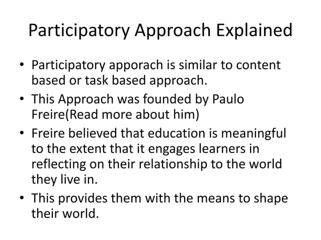 PARTICIPATORY TEACHING LEARNING STRATEGIES FOR CHILDREN | PPT