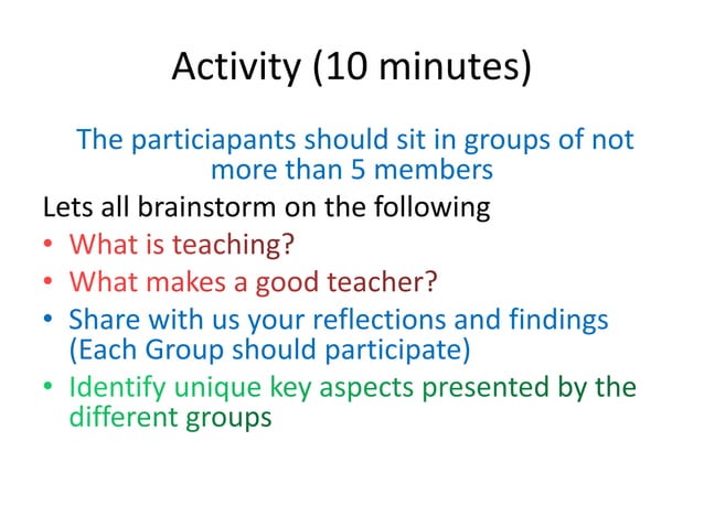 PARTICIPATORY TEACHING LEARNING STRATEGIES FOR CHILDREN | PPT