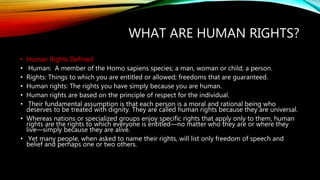 human rights presentation | PPTX