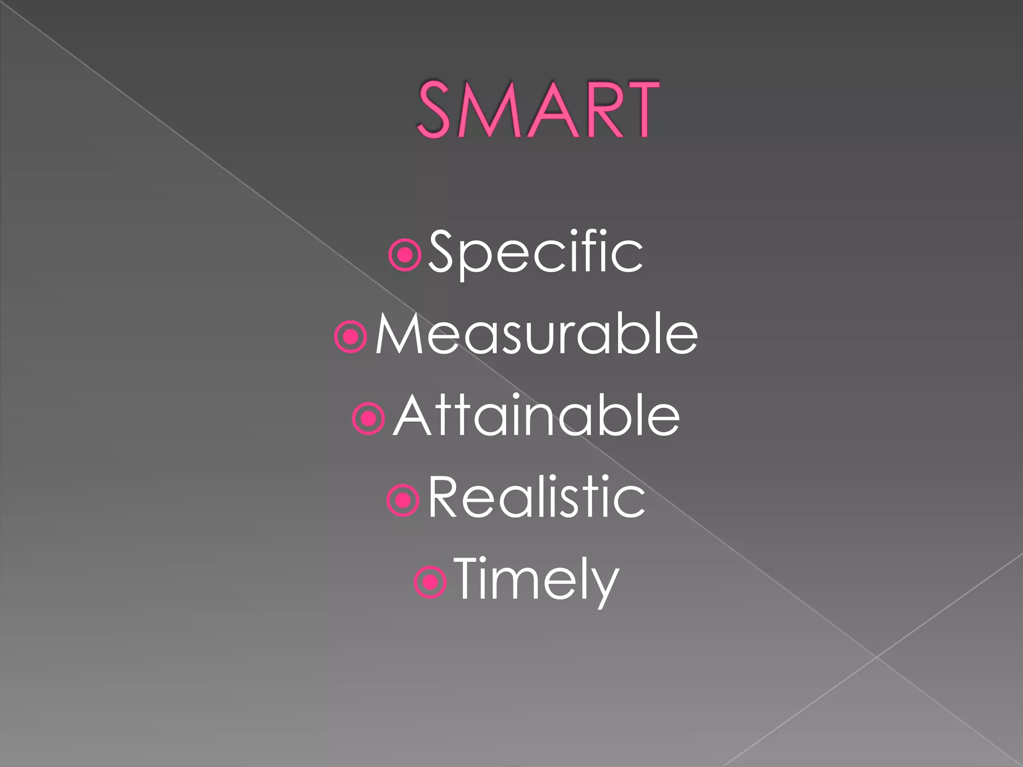 My Smart Goal | PPTX