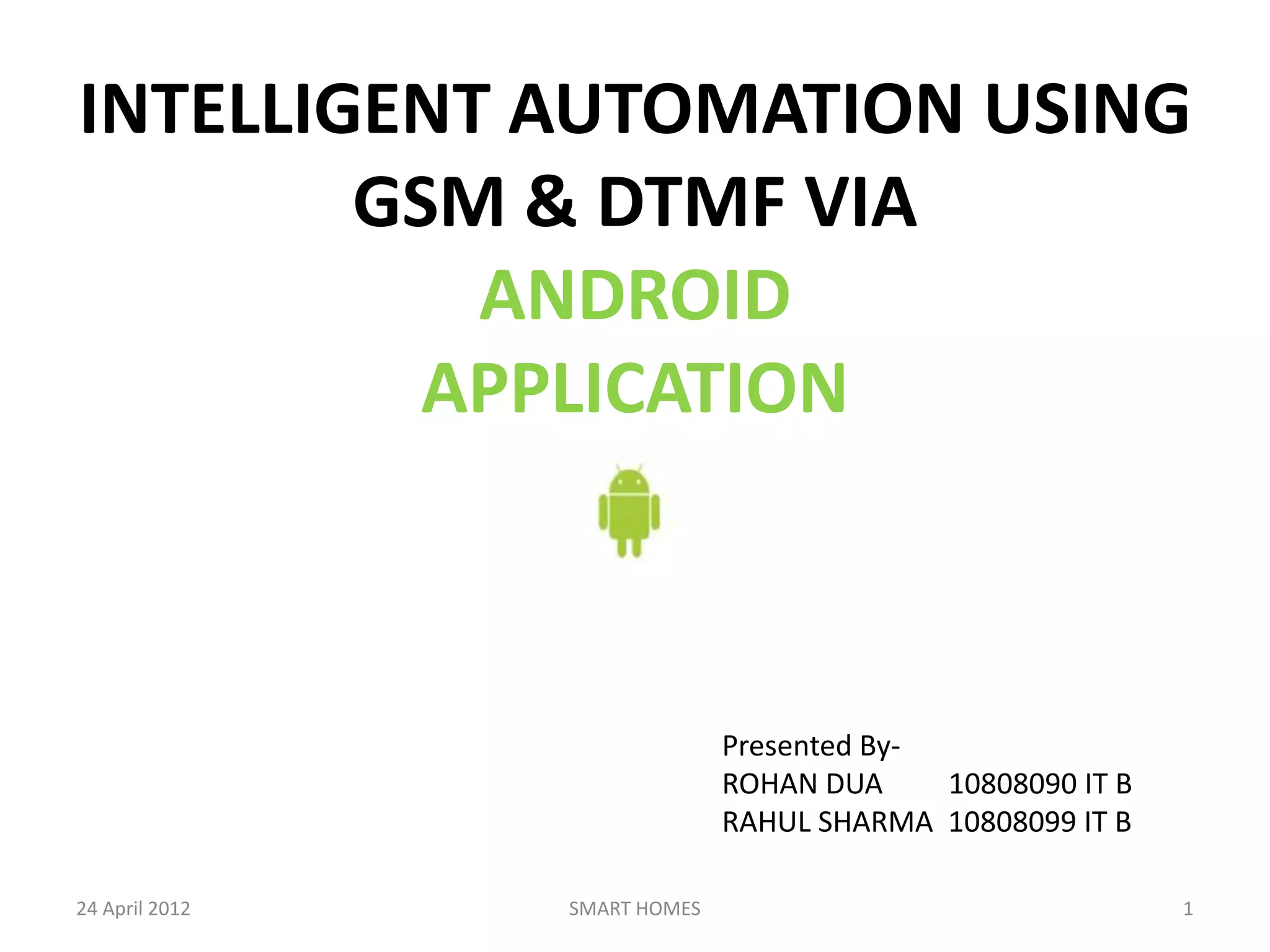 My smart homes | PPTX