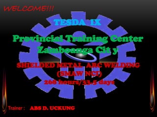 TESDA Shielded Metal And Welding presentation | PPT