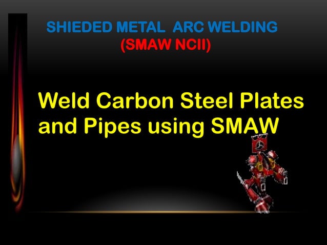 TESDA Shielded Metal And Welding presentation | PPT