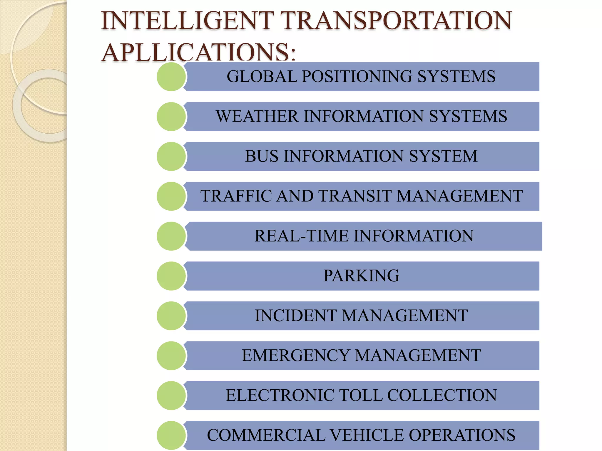 Intelligent transportation system | PPT
