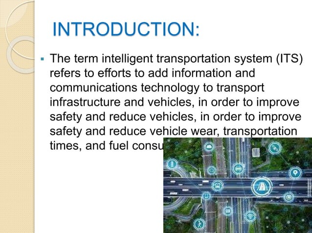 Intelligent transportation system | PPT