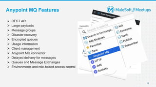 Learn Anypoint MQ | MuleSoft Mysore Meetup #7 | PPTX