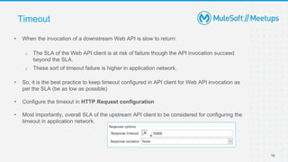 Designing Fault Tolerant APIs to keep Application Network Intact | MuleSoft Mysore Meetup #23 | PPTX