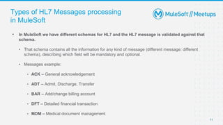 HL7 Integration using Mulesoft | MuleSoft Mysore Meetp #32 | PPTX
