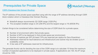 Platform configuration on CloudHub 2.0 | MuleSoft Mysore Meetup #29 | PPT