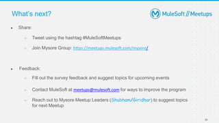Deep Dive into REST API Development | MuleSoft Mysore Meetup #16 | PPT