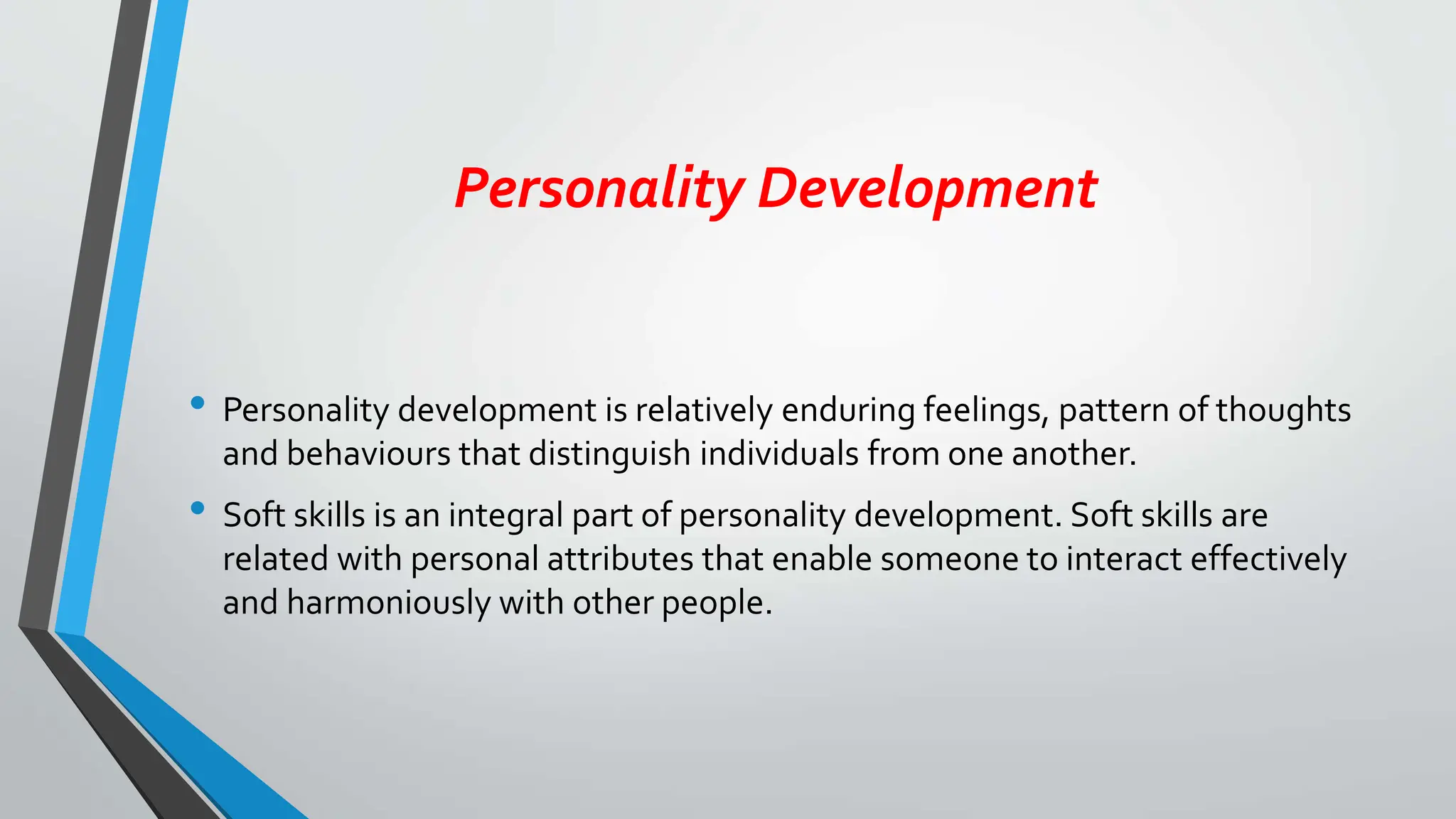 Personality development presentation syed | PPT