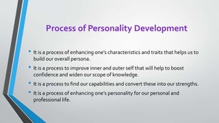 Personality development presentation syed | PPT