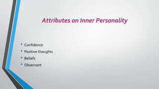 Personality development presentation syed | PPT