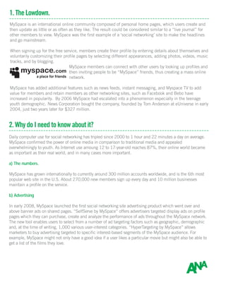 Ana Myspace | PDF