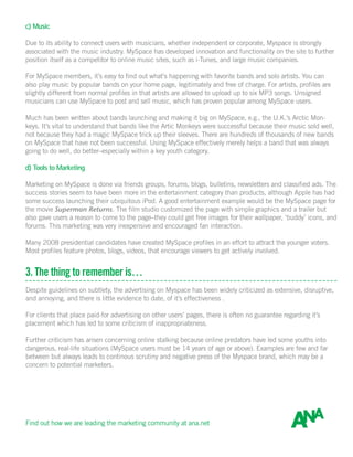 Ana Myspace | PDF