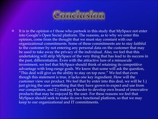 MySpace Presentation | PPT