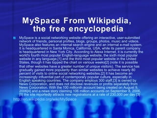 My Space Project | PPT