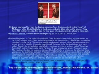 My Space Project | PPT