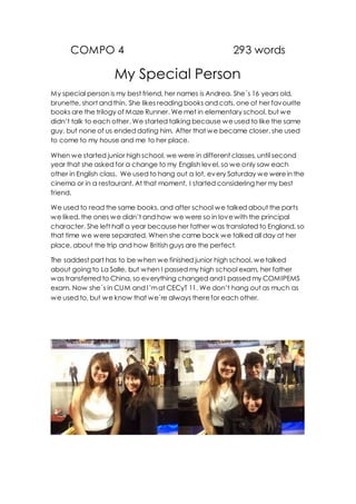 My special person | DOCX