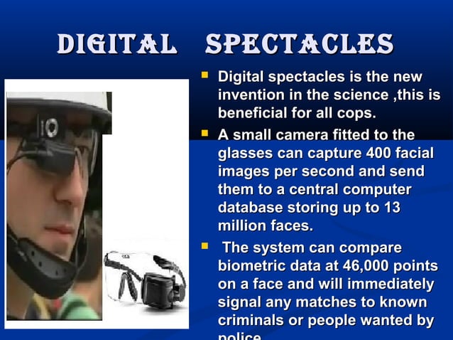 Digital spectacle by using cloud computing | PPT
